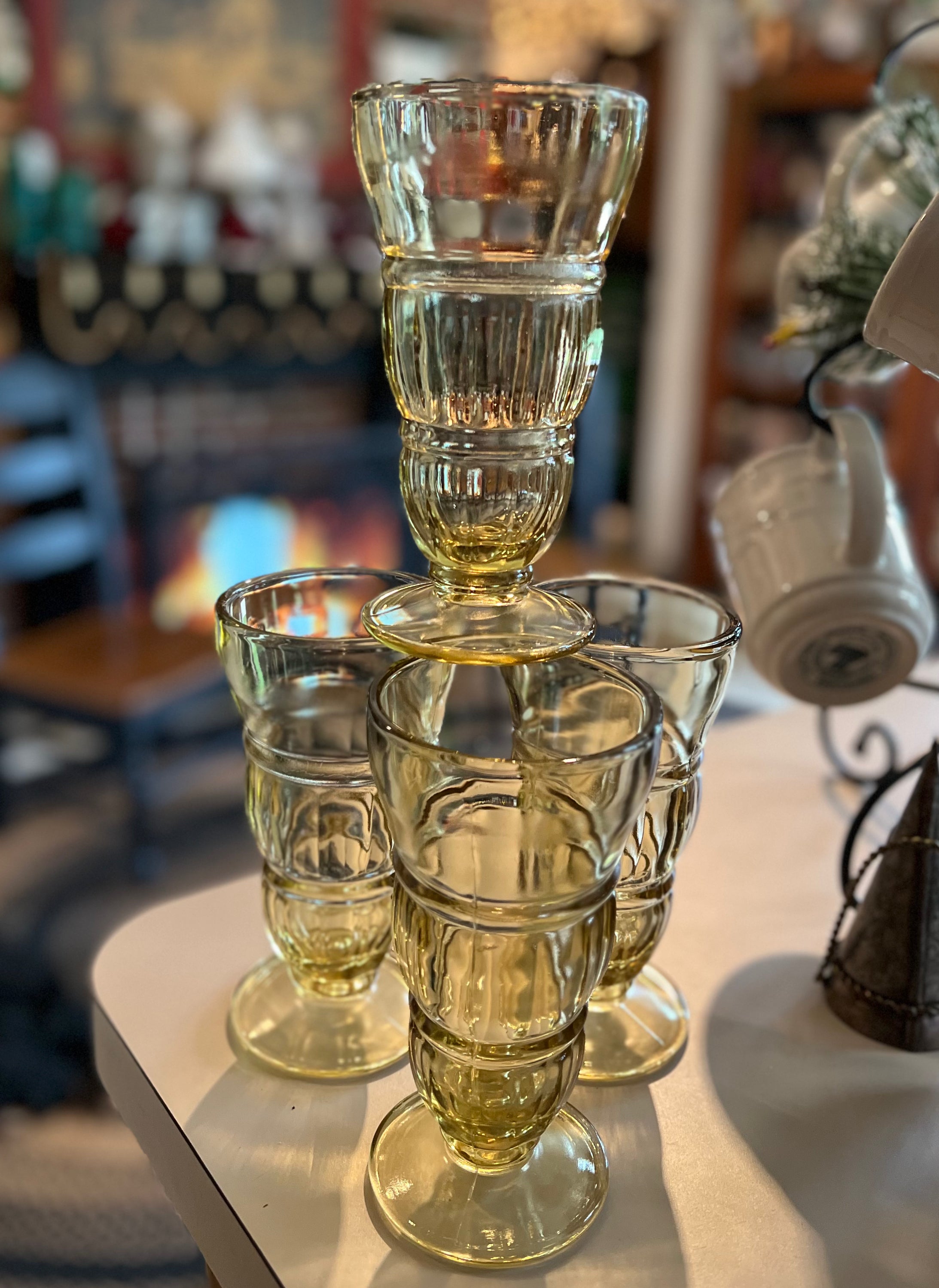 Vintage Ice Cream Parlor Milkshake Glasses | Greene Acres Christmas ...