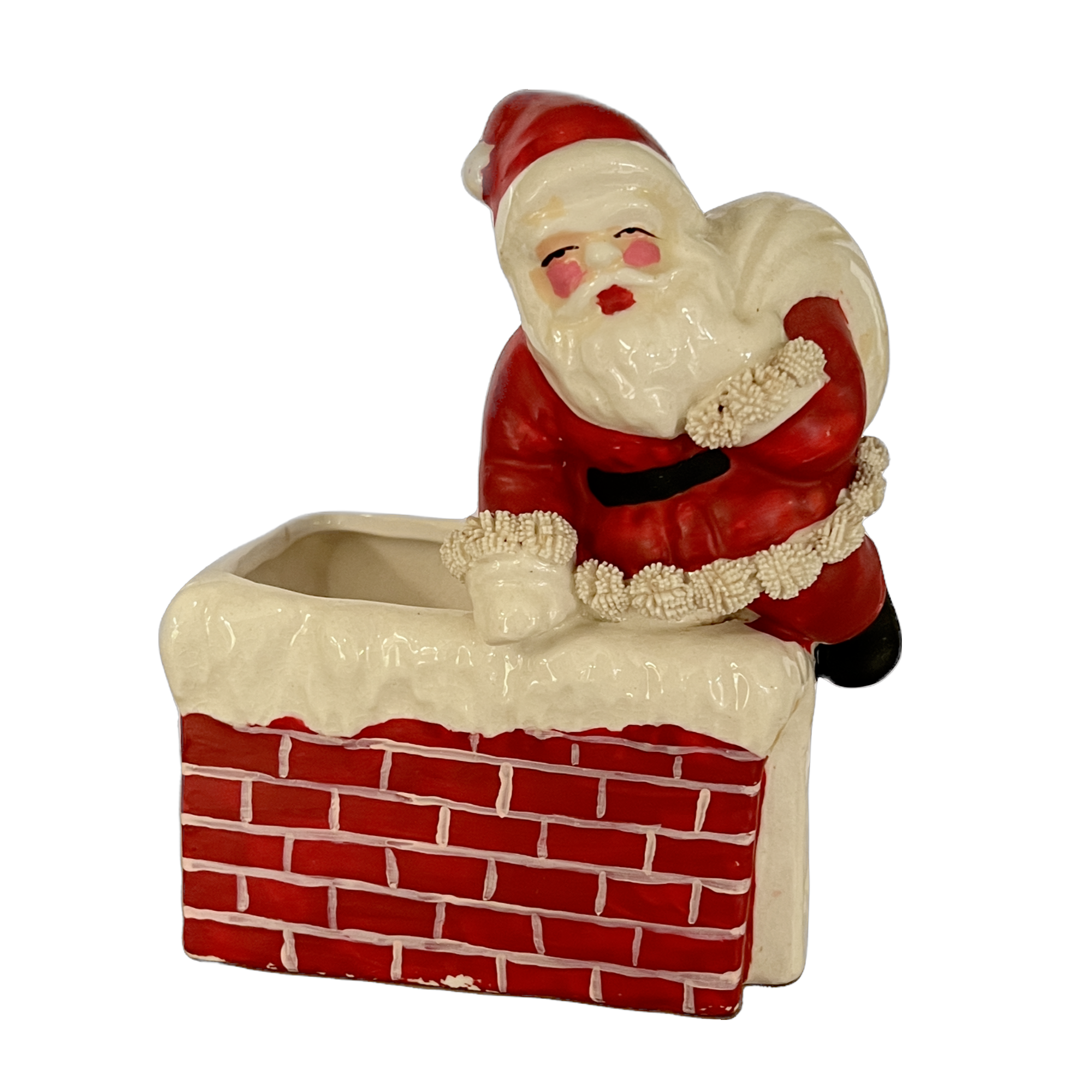 Vintage Santa Planter | Greene Acres Christmas Tree Farm
