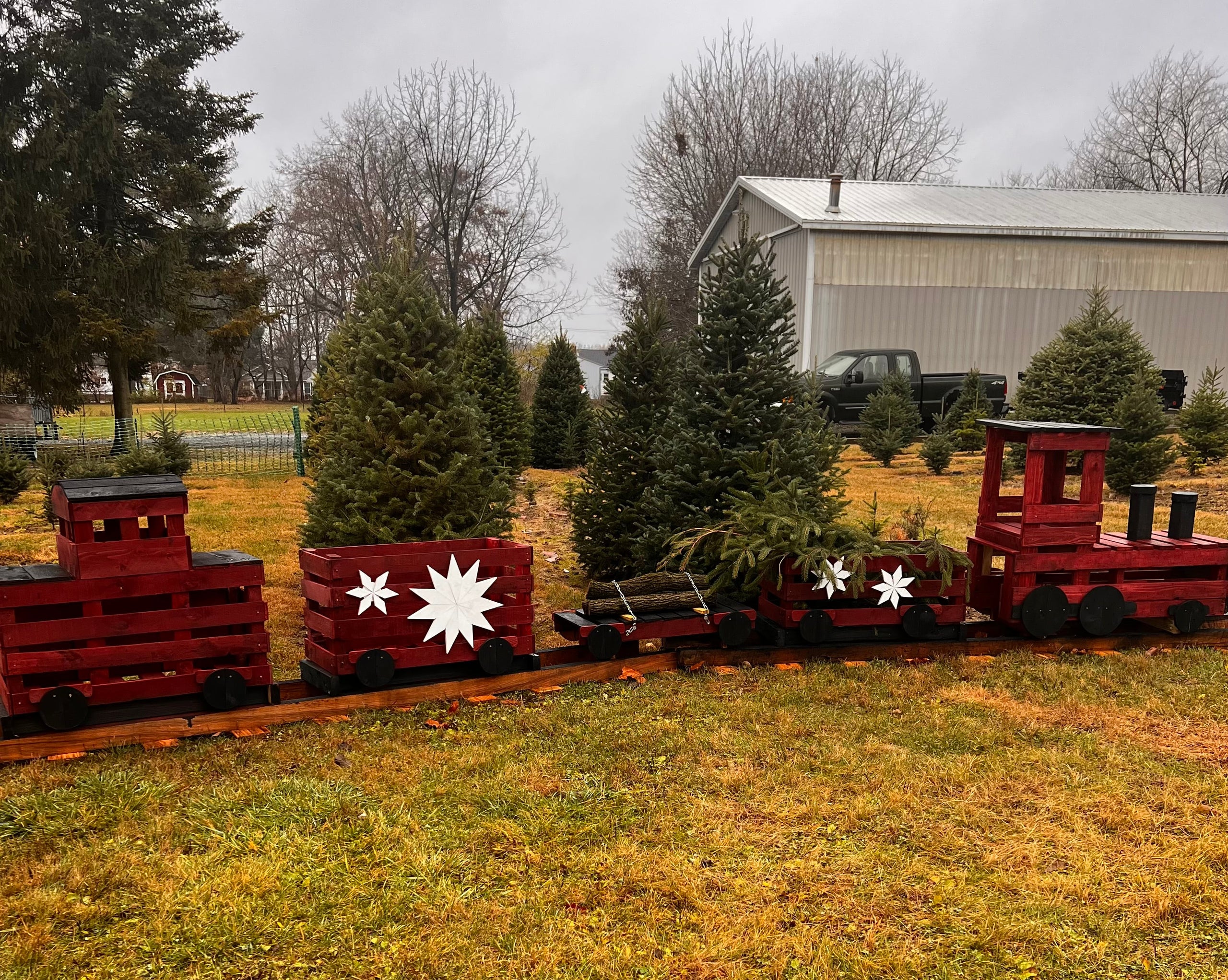 Wooden Train (Yard Decor) | Greene Acres Christmas Tree Farm